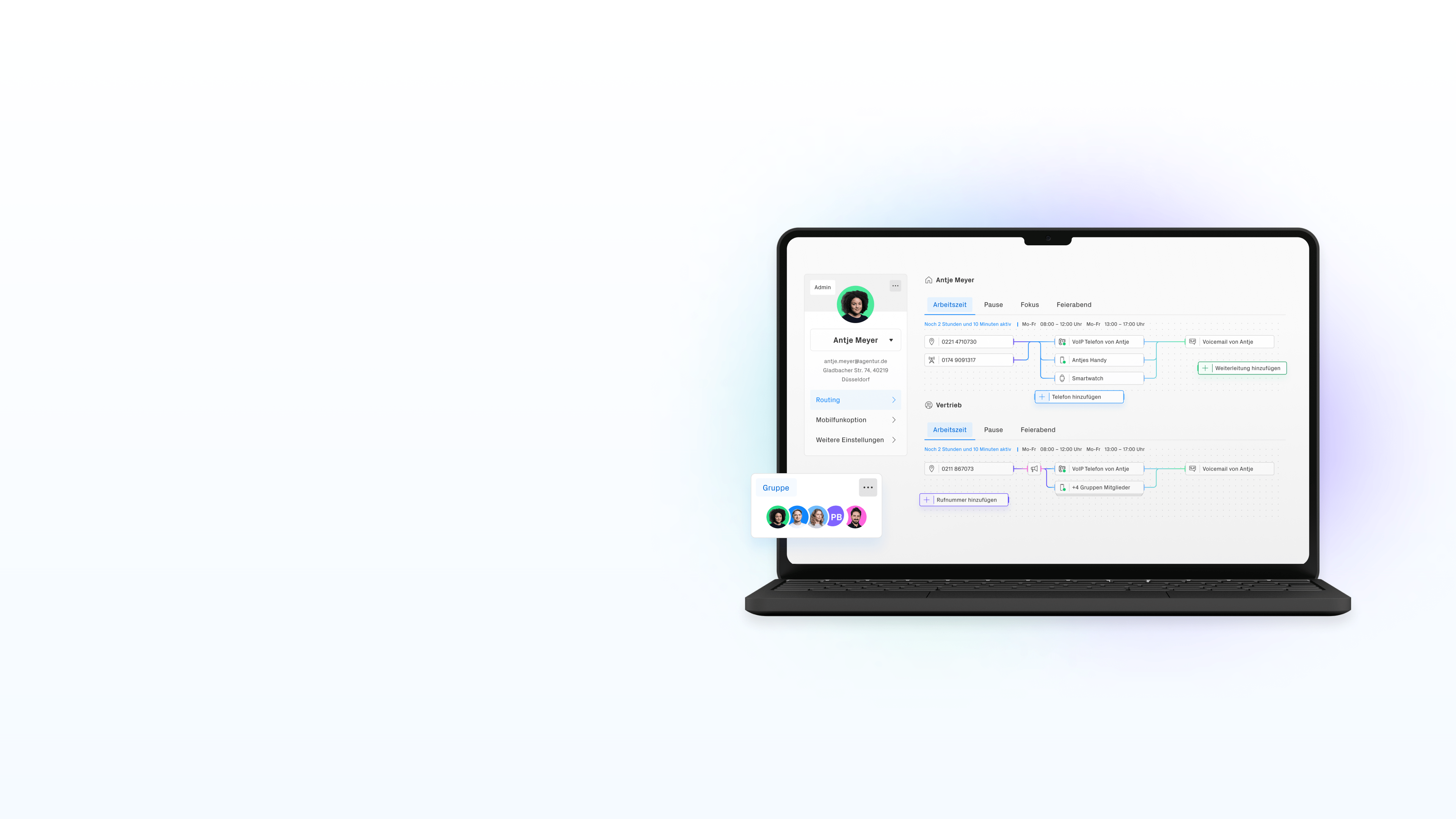 Schnell eingerichtet. einfach zu managen
